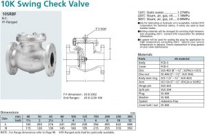 Check Valve, KITZ 10SRBF - KC Mahanakorn Co.,Ltd.
