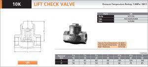 Check Valve, KITZ Lift Check Valve - UN - KC Mahanakorn Co.,Ltd.