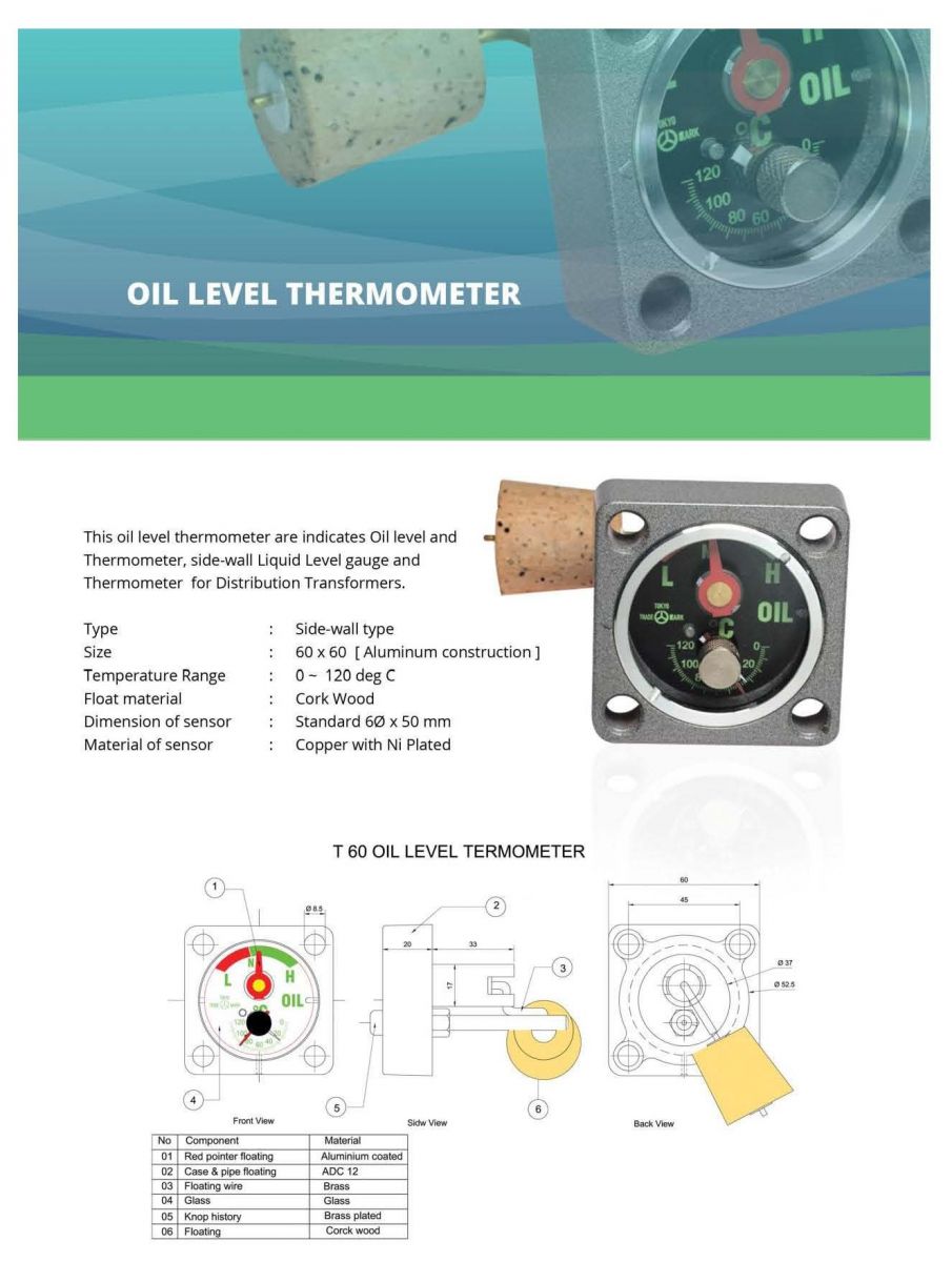 Oil Level Thermometer - KC Mahanakorn Co.,Ltd.